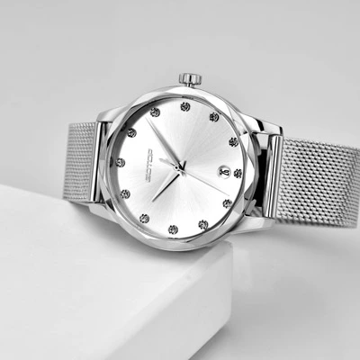 Sunray Dial Steel Watch for Woman - SHENZHEN GOTOP WATCHES CO., LTD.